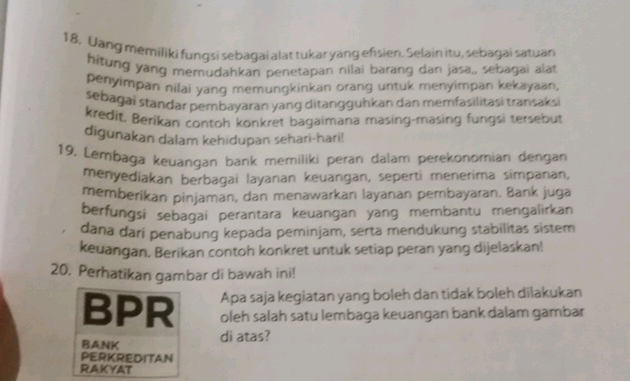 18 Uang memiliki fungsi sebagai alat tukar | StudyX