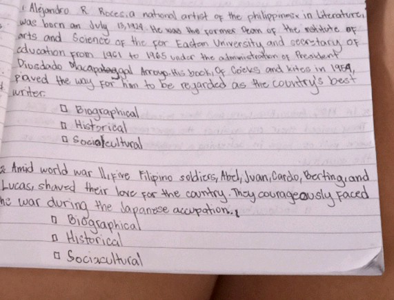 Alejandro R Roces a national artist of the | StudyX