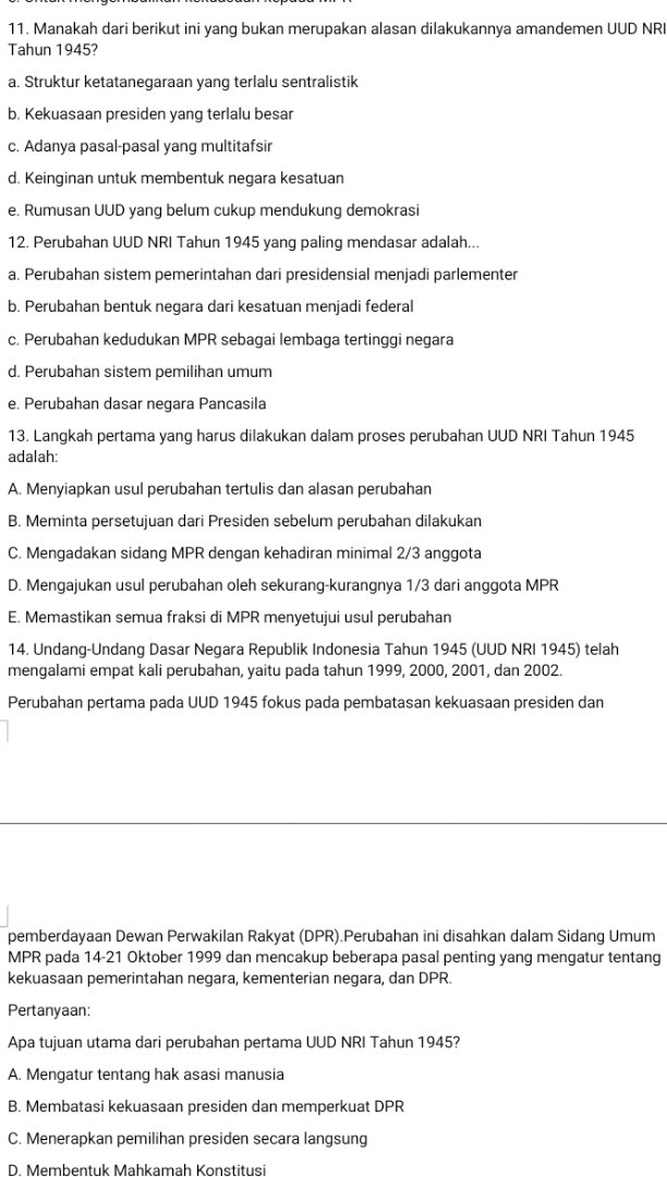 11 Manakah dari berikut ini yang bukan | StudyX