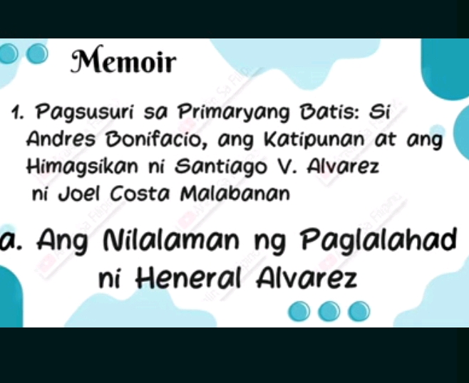 - Memoir 1 Pagsusuri sa Primaryang Batis Si | StudyX