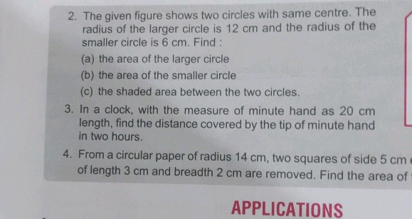 2 The given figure shows two circles with | StudyX