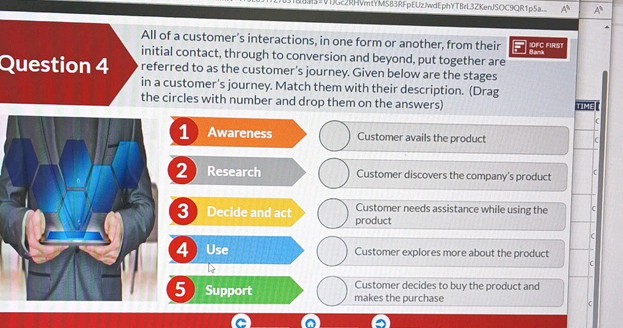 Question 4 All of a customers interactions | StudyX