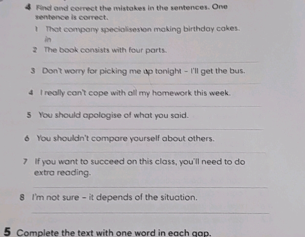 Find and correct the mistakes in the | StudyX
