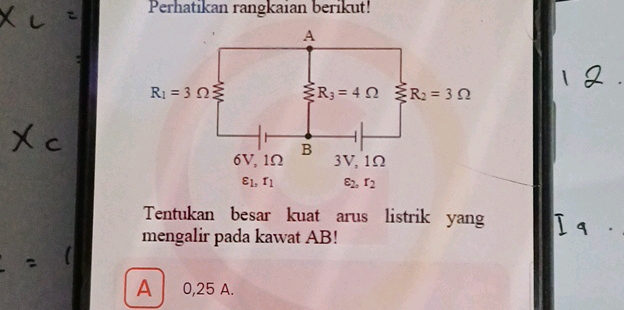 Perhatikan rangkaian berikut Gambar | StudyX