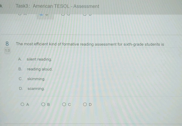 Task3 American TESOL-Assessment 8 The most | StudyX