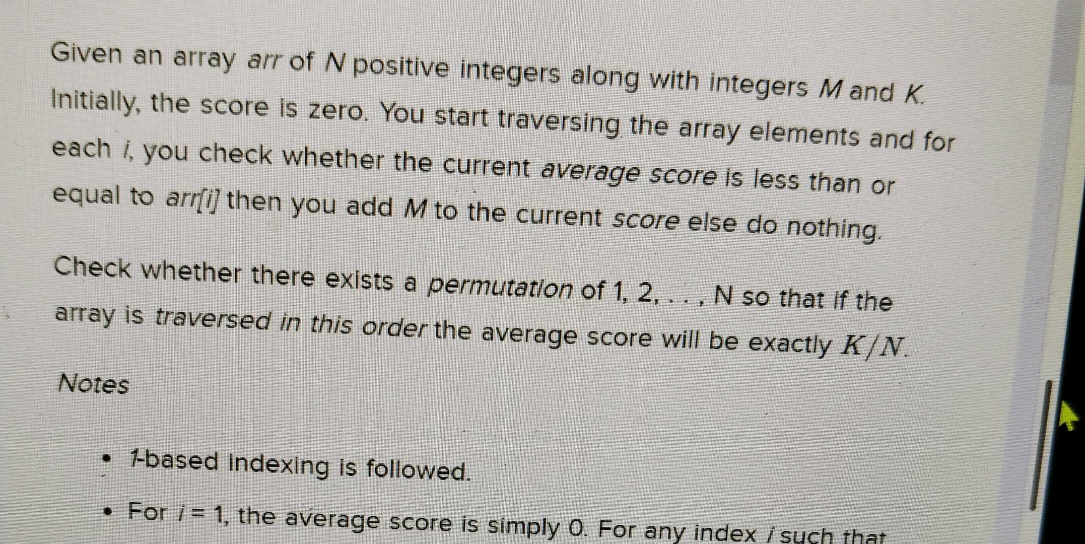 Given an array arr of N positive integers | StudyX