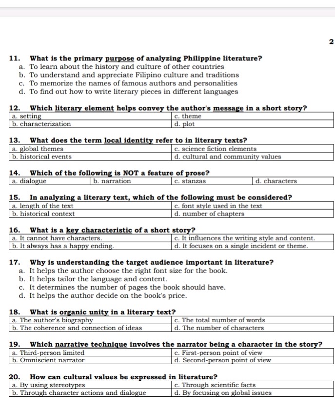 11 What is the primary purpose of analyzing | StudyX