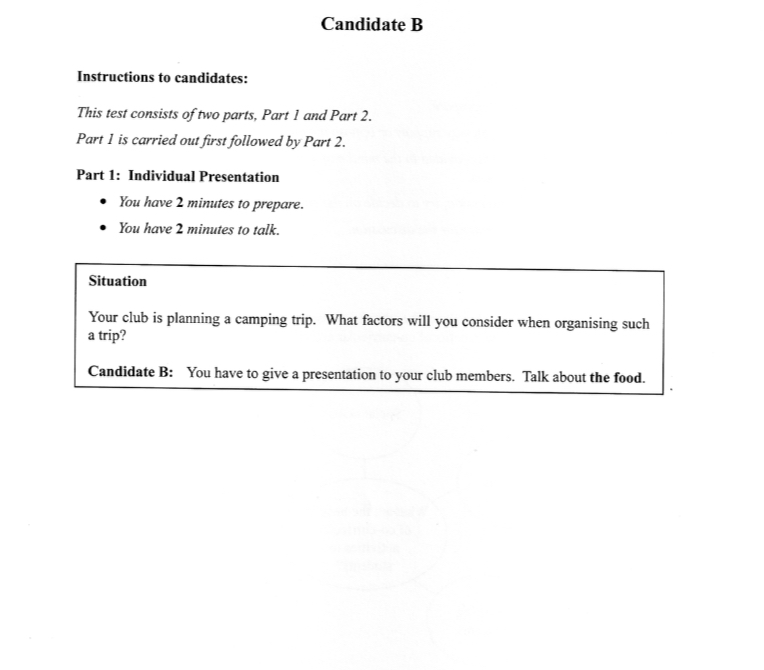 Candidate B Instructions to candidates This | StudyX