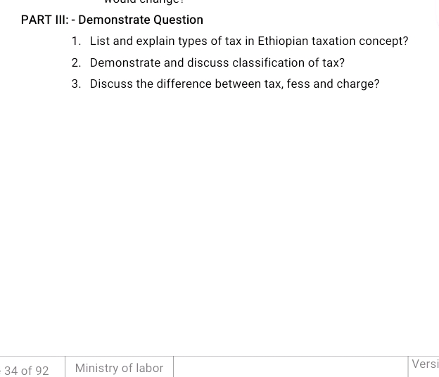 PART III - Demonstrate Question 1 List and | StudyX