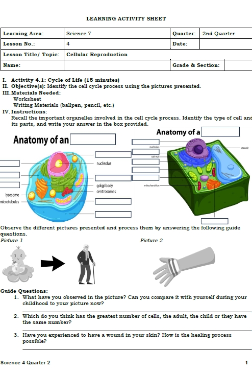 LEARNING ACTIVITY SHEET Quarter 2nd Quarter | StudyX