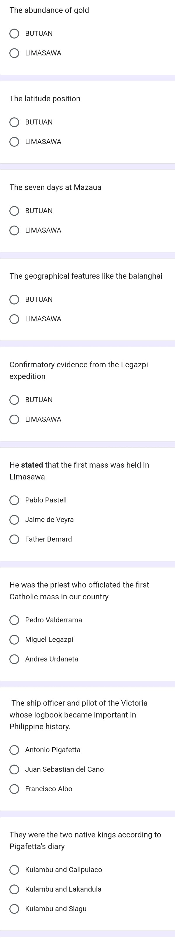 The abundance of gold BUTUAN LIMASAWA The | StudyX