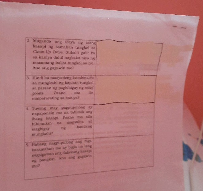 2 Maganda ang ideya ng isang kasapi ng | StudyX