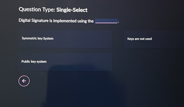 Question Type Single-Select Digital | StudyX