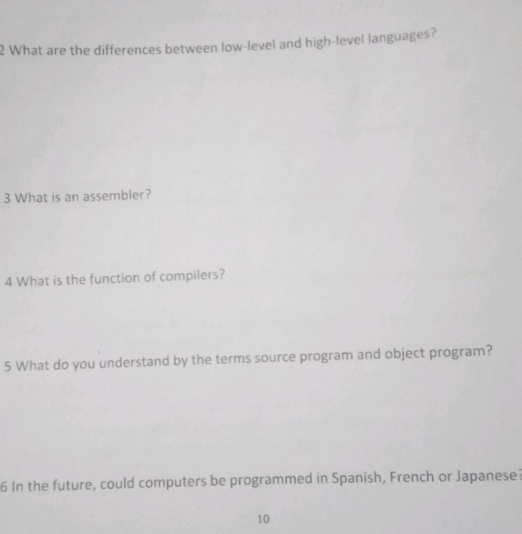 2 What are the differences between low-level | StudyX
