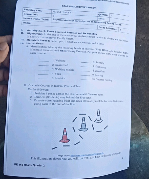 LEARNING ACTIVITY SHEET 1 Activity No 2 | StudyX