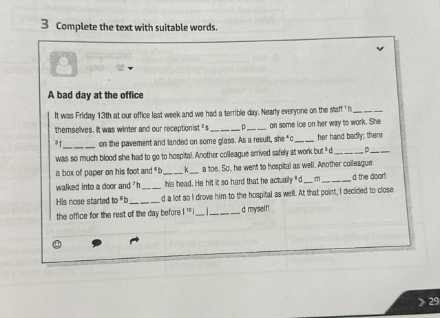 3 Complete the text with suitable words A