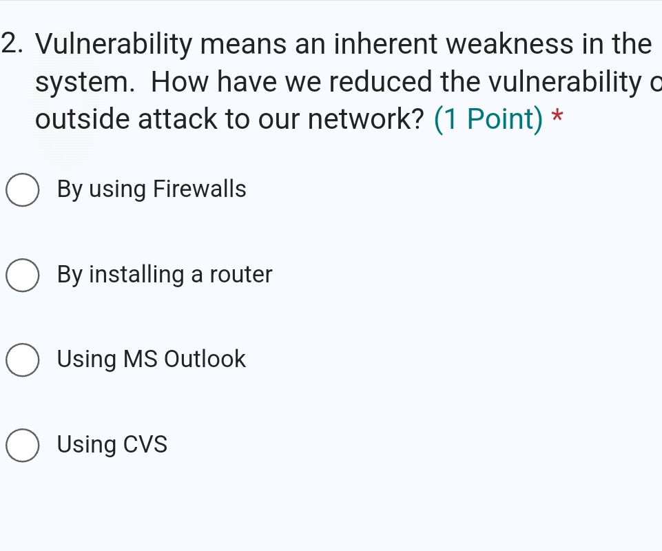 2 Vulnerability means an inherent weakness | StudyX