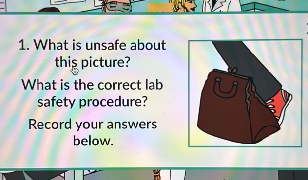 1 What is unsafe about this picture What is | StudyX