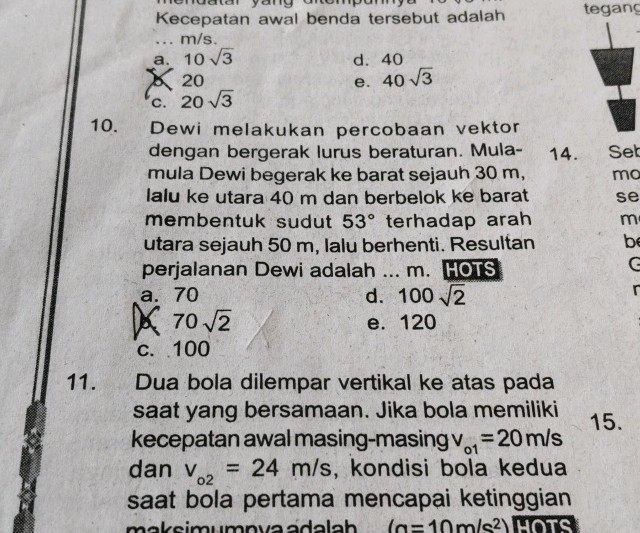 10 Dewi melakukan percobaan vektor dengan | StudyX