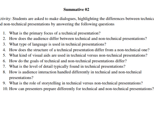 Summative 02 ctivity Students are asked to | StudyX