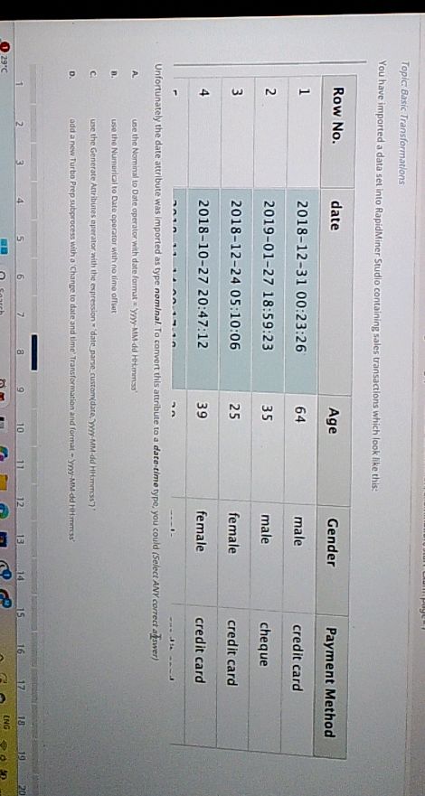 Topic Basic Transformations You have | StudyX