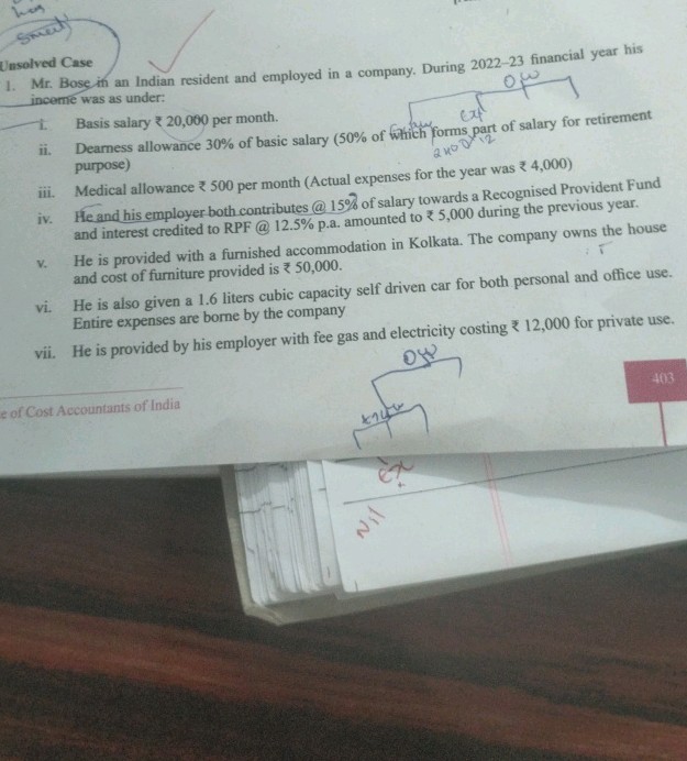 Unsolved Case 1 Mr Bose is an Indian | StudyX