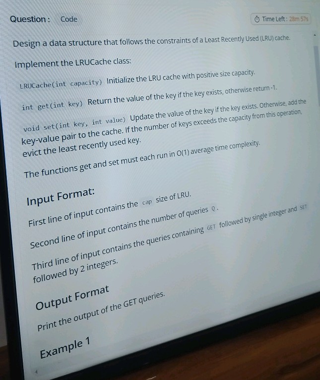 Design a data structure that follows the | StudyX