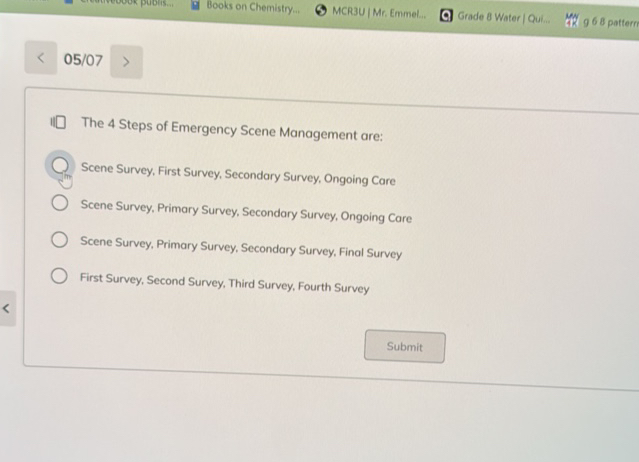 The 4 Steps of Emergency Scene Management | StudyX