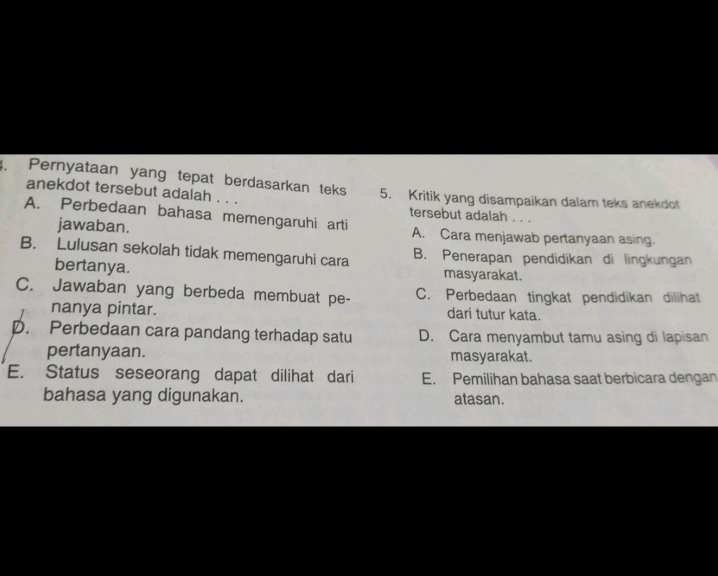 1 Pernyataan yang tepat berdasarkan teks | StudyX