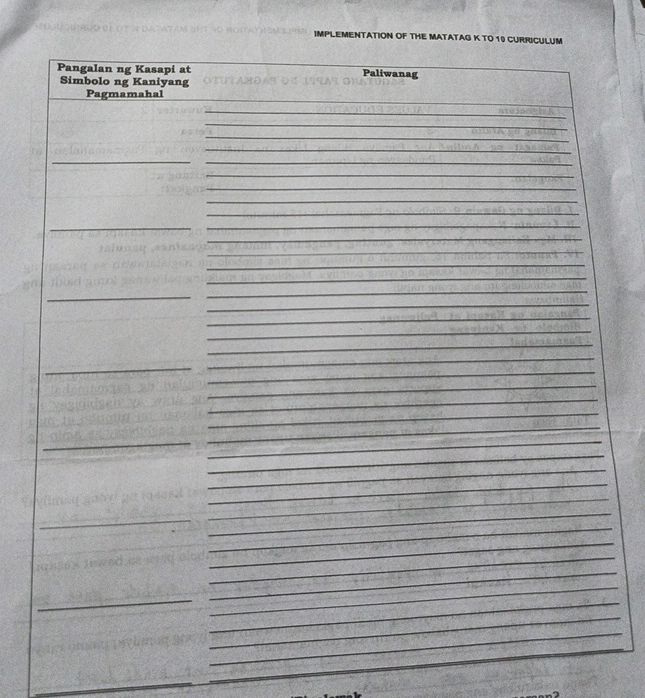IMPLEMENTATION OF THE MATATAG K TO 10 | StudyX
