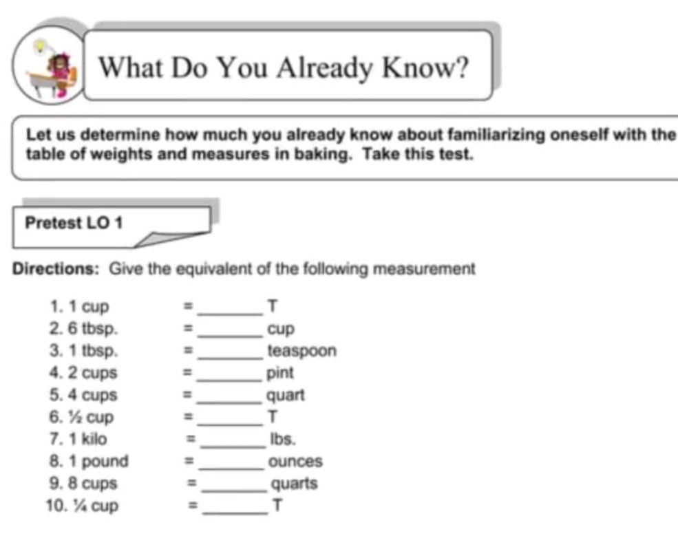 What Do You Already Know Let us determine | StudyX