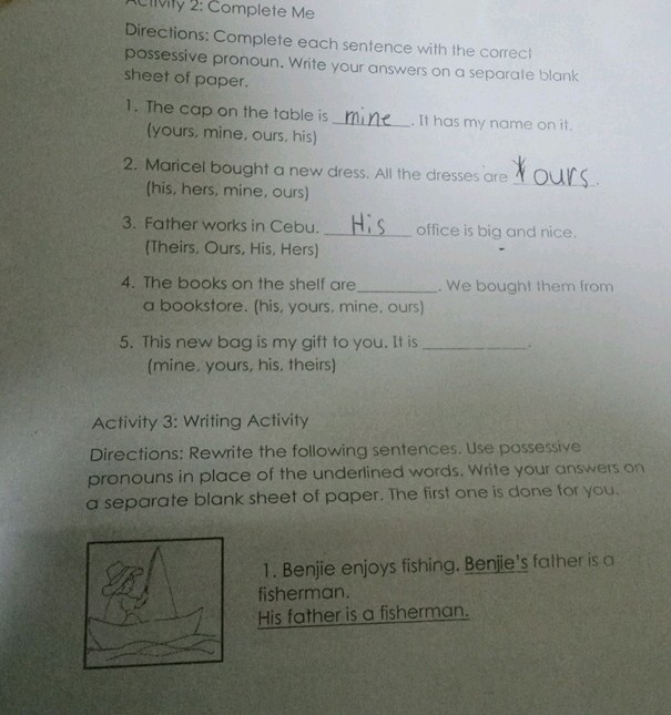 Activity 2 Complete Me Directions Complete | StudyX