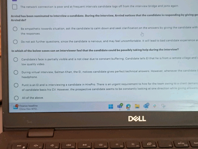 The network connection is poor and at | StudyX