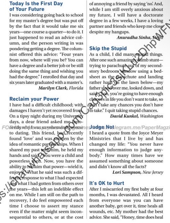 Today Is the First Day of Your Future I was | StudyX