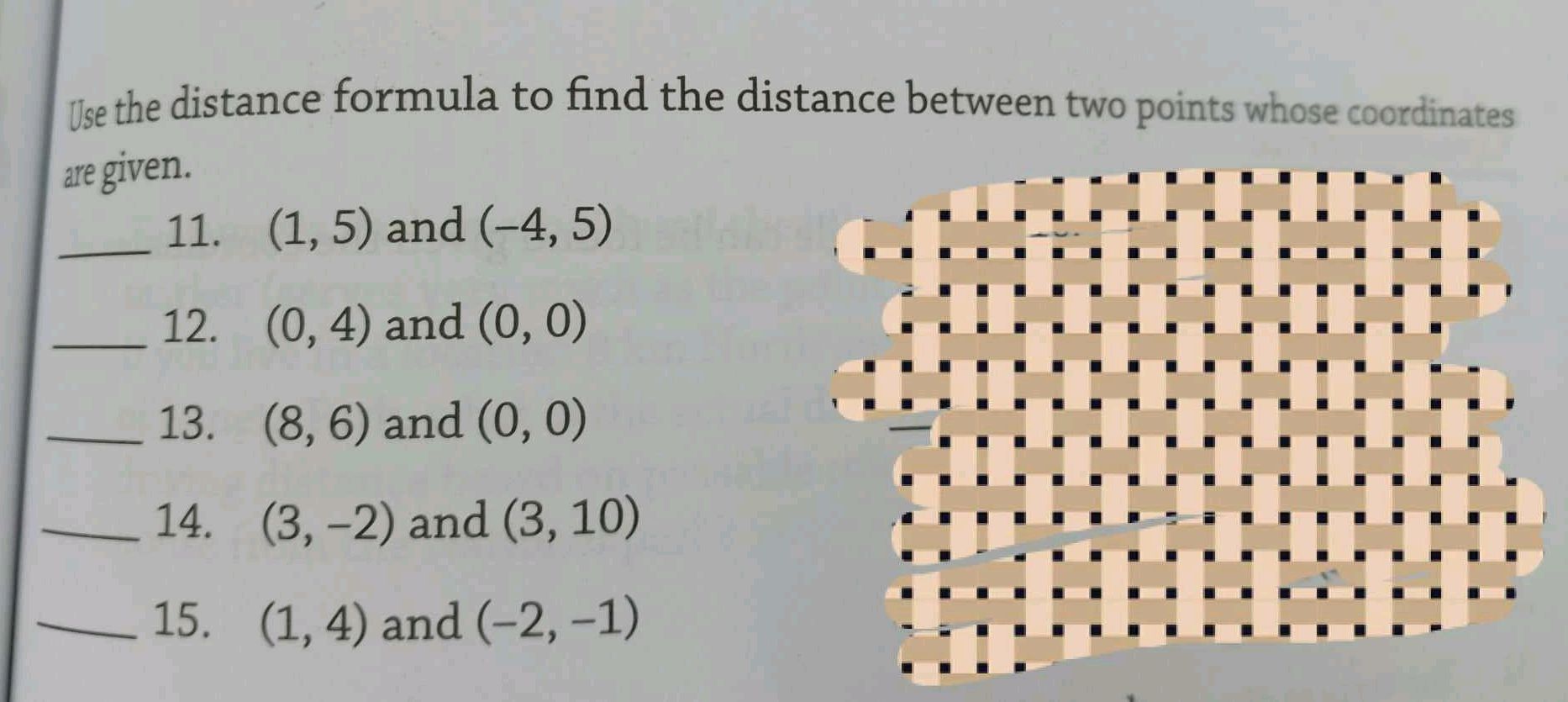 Use the distance formula to find the | StudyX