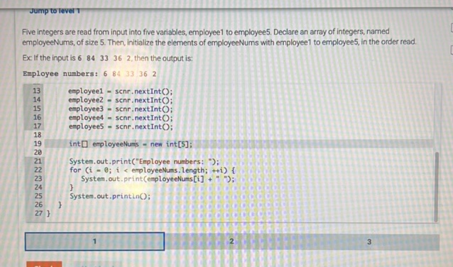 Five integers are read from input into five | StudyX