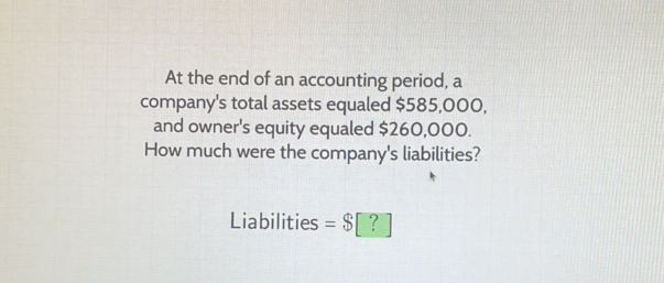 At the end of an accounting period a | StudyX