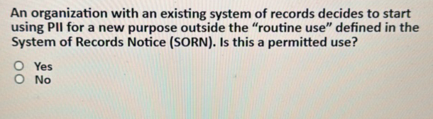 An organization with an existing system of