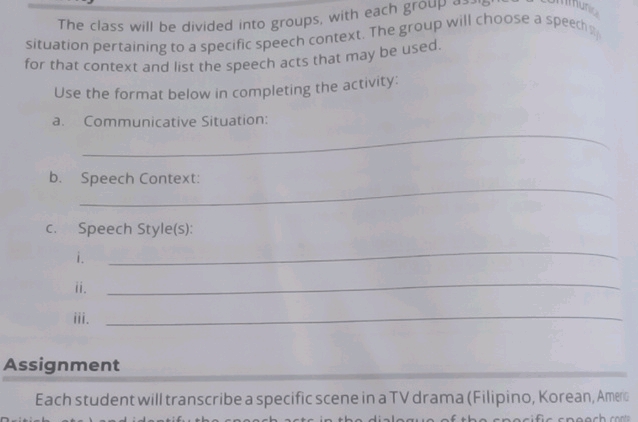 The class will be divided into groups with | StudyX