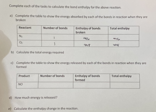 Complete each of the tasks to calculate the | StudyX