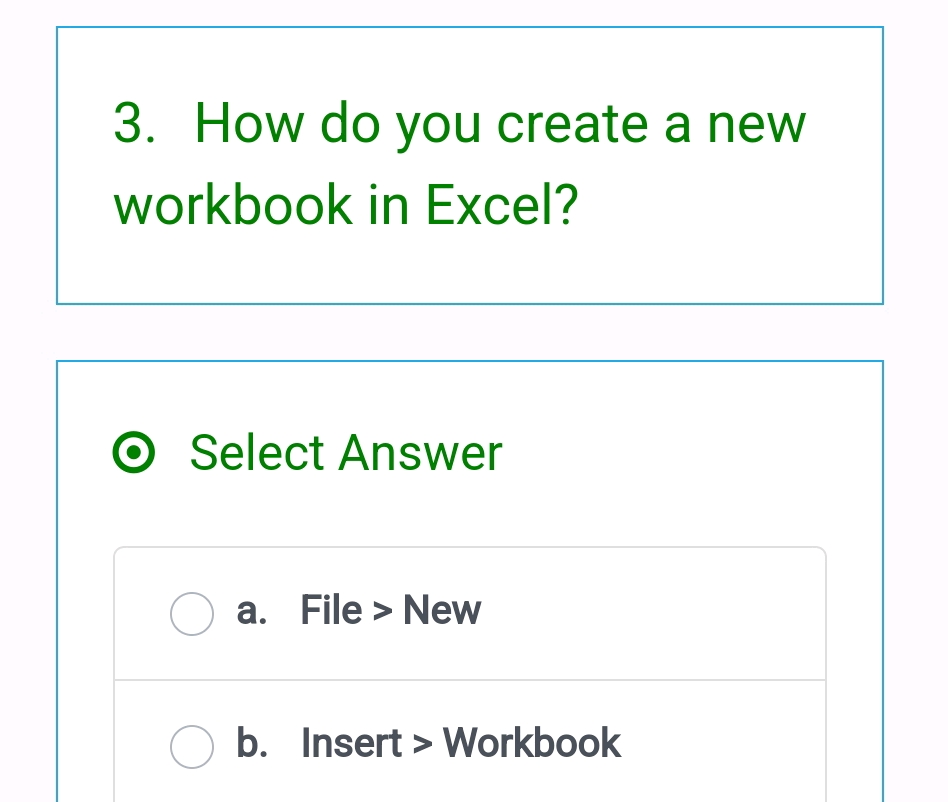 3 How do you create a new workbook in Excel | StudyX
