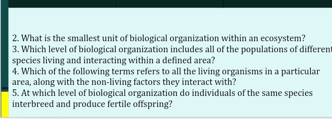 2 What is the smallest unit of biological | StudyX