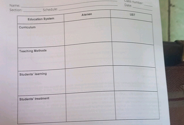 Name Dass number Section Schedule Date | StudyX