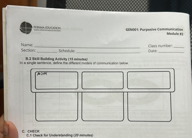 Name Section Schedule GEN001 Purposive | StudyX