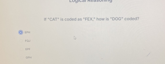 If CAT is coded as FEX how is DOG coded EPH | StudyX