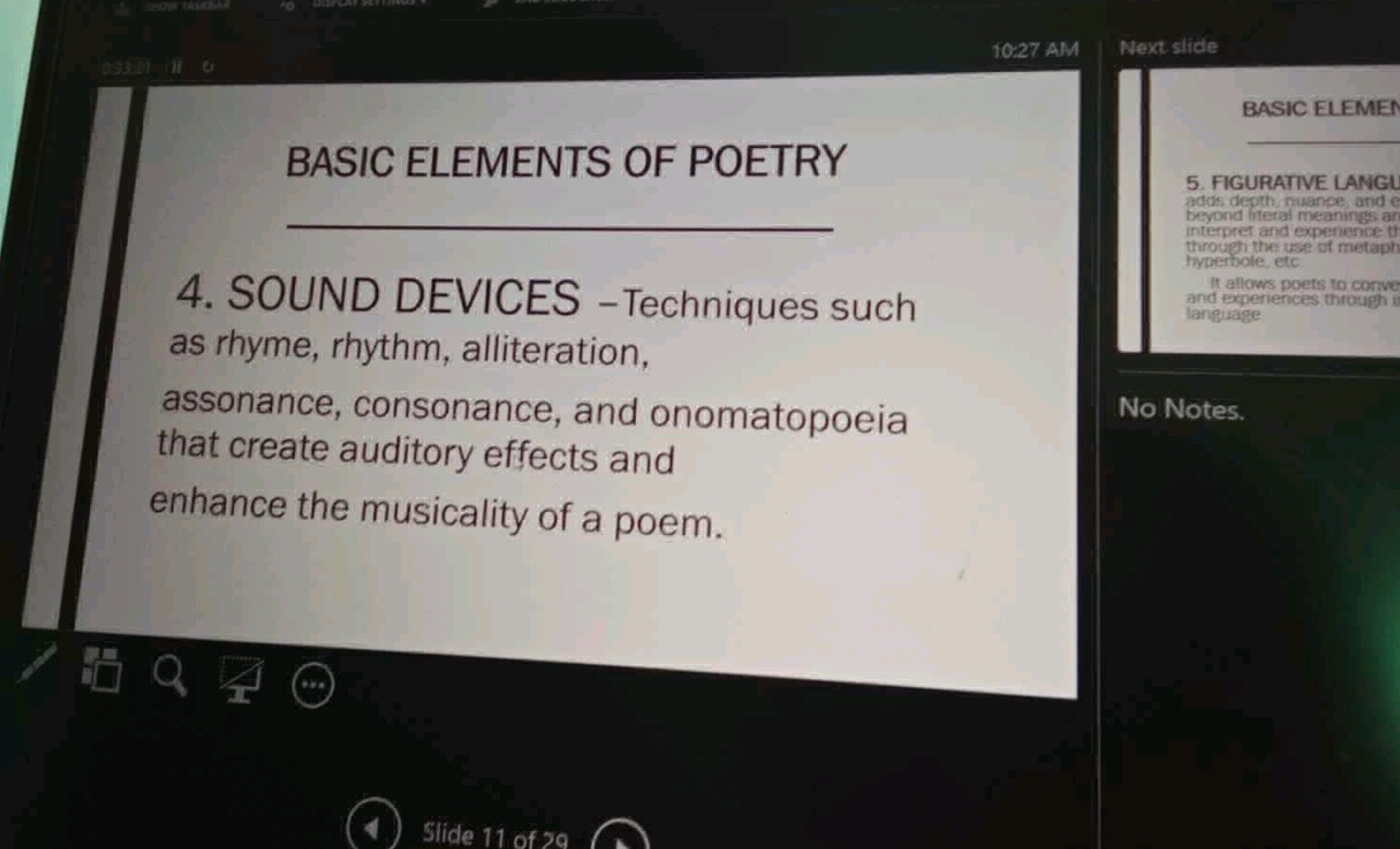 BASIC ELEMEI BASIC ELEMENTS OF POETRY 5 | StudyX