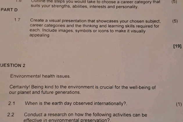 PART D suits your strengths abilities | StudyX