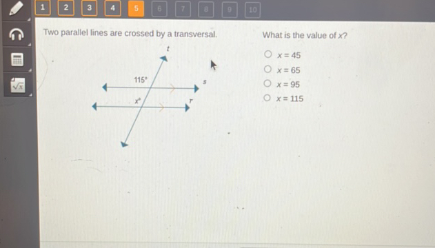 1 2 3 4 5 6 7 8 9 10 Two parallel lines are | StudyX