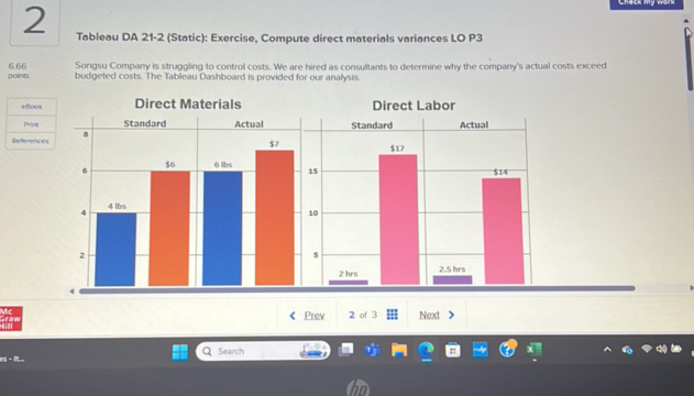 Tableau DA 21-2 (Static) Exercise Compute | StudyX