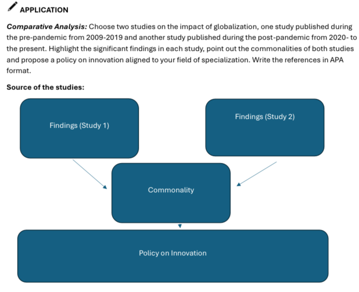 APPLICATION Comparative Analysis: Choose two | StudyX